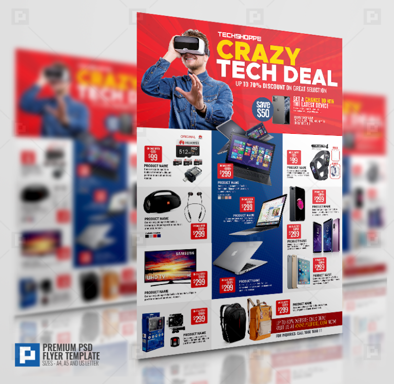 Multipurpose Gadget Sale Flyer - PSDPixel