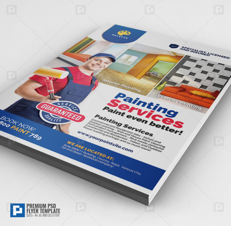 Paint Company Promotional Flyer - PSDPixel