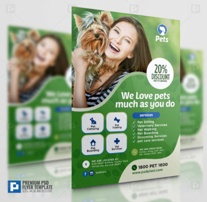 Pet Services Flyer - PSDPixel