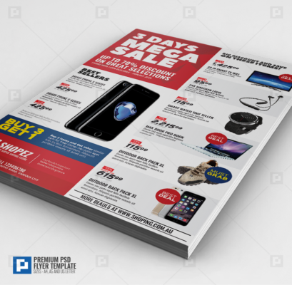 Promotional Sales and Holiday Events Flyer - PSDPixel