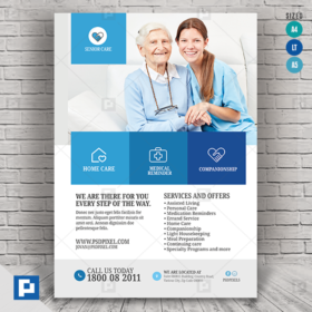 Senior Care Program Flyer - PSDPixel