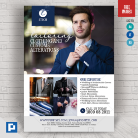 Tailoring Services Promotional Flyer - PSDPixel