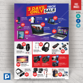 Multipurpose Tech and Holiday Sale Flyer - PSDPixel