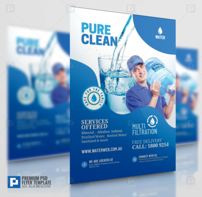 Water Refilling Services Flyer - PSDPixel