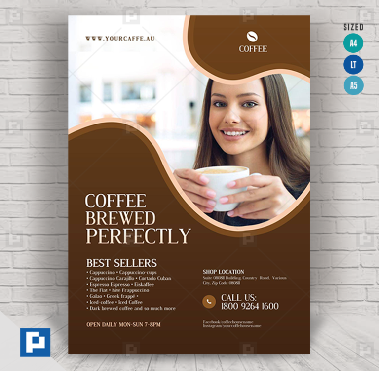 Coffee House Flyer - PSDPixel