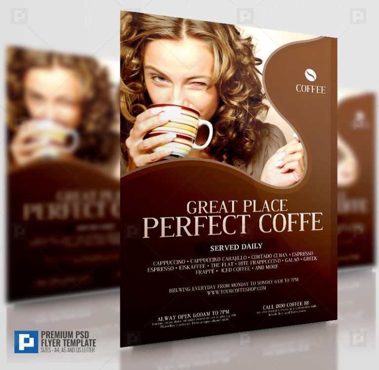 Coffee Shop Flyer - PSDPixel
