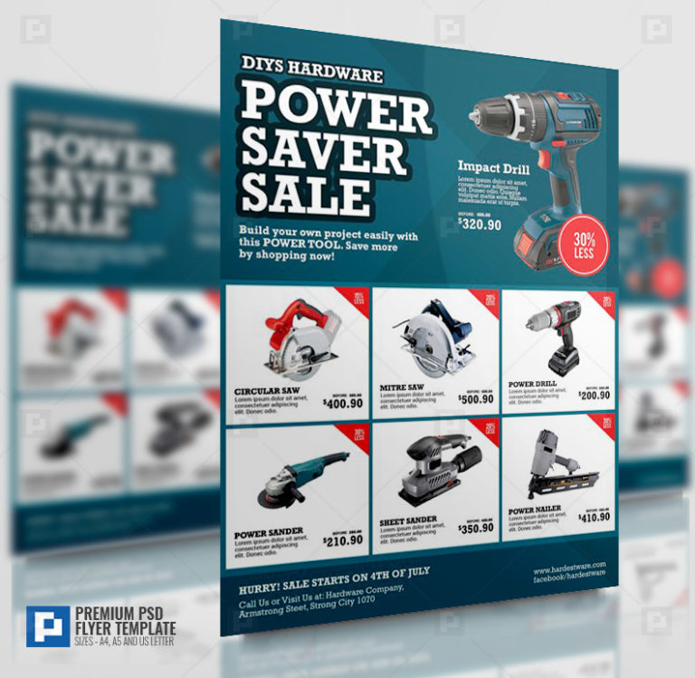 Hardware Sale Flyer - PSDPixel