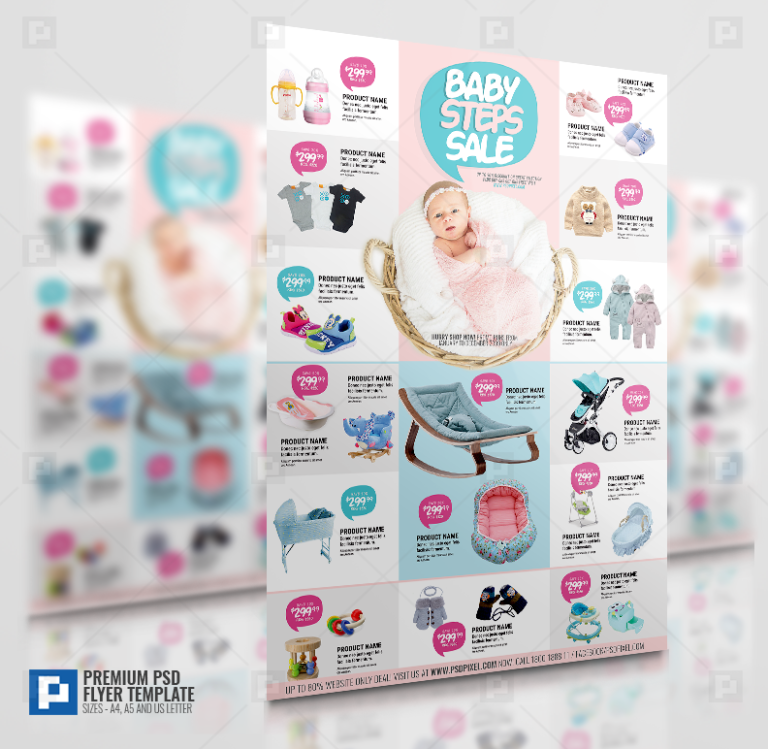 Infant and Baby Store Promo Flyer - PSDPixel