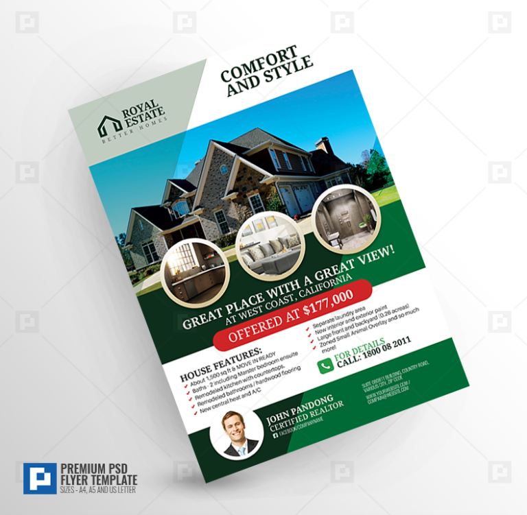 Modern Real Estate Flyer - PSDPixel