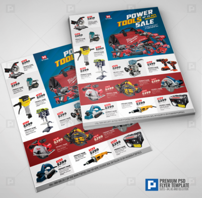 Multipurpose Power Tools Sales Flyer - PSDPixel