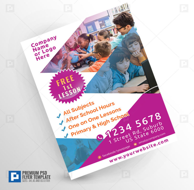 Nursery Tutoring Services Flyer - PSDPixel