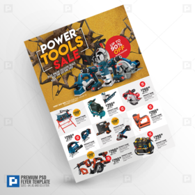 Power Tools Sales Flyer - PSDPixel