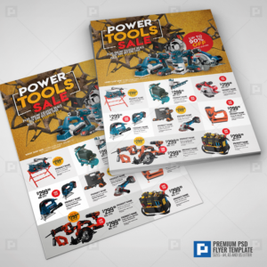 Power Tools Accessories Flyer - PSDPixel