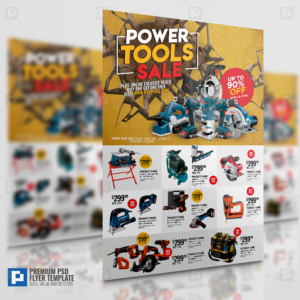 Power Tools Accessories Flyer - PSDPixel