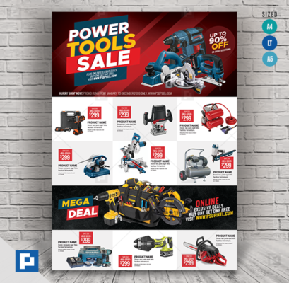 Power Tools Promotional Flyer - PSDPixel