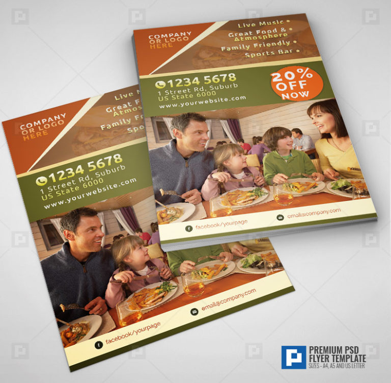 Pub Promotional Flyer - PSDPixel