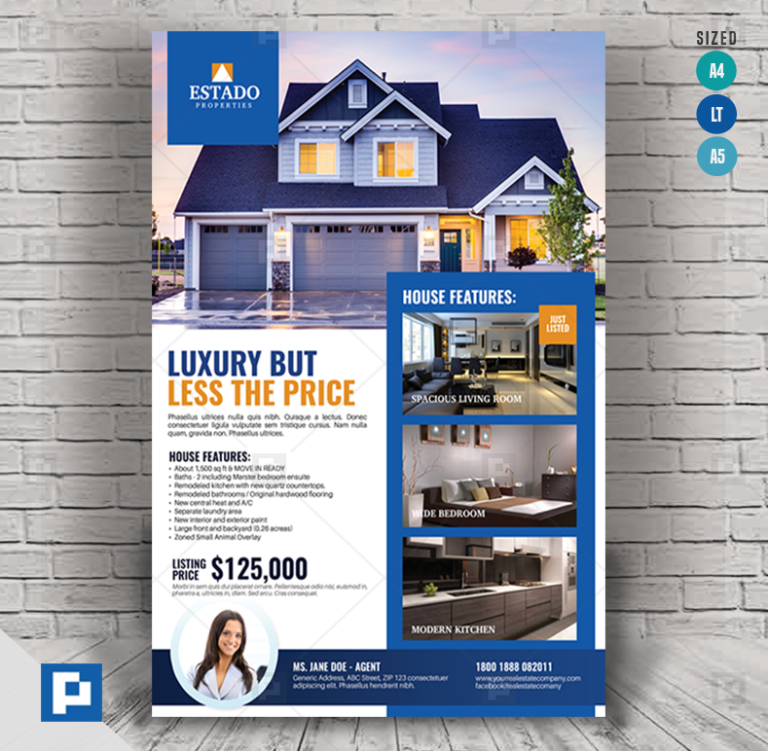 Real Estate Services Flyer - PSDPixel