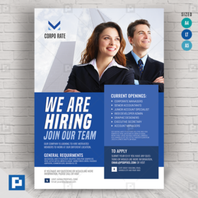 Job Opening Flyer - PSDPixel