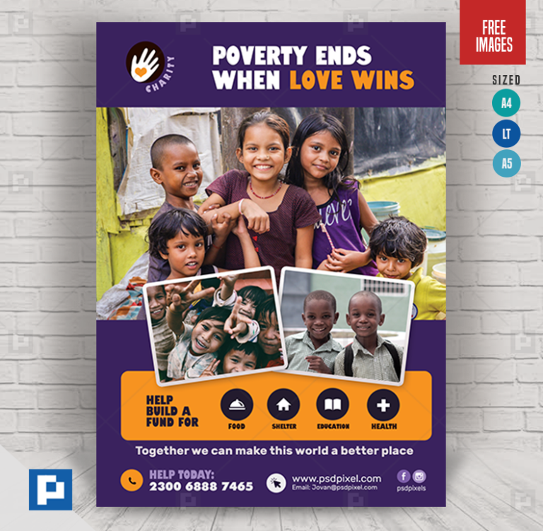 Charity Program Flyer - PSDPixel