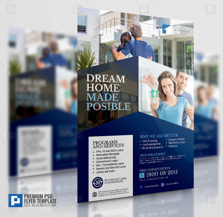 Mortgage and Lending Company Flyer - PSDPixel